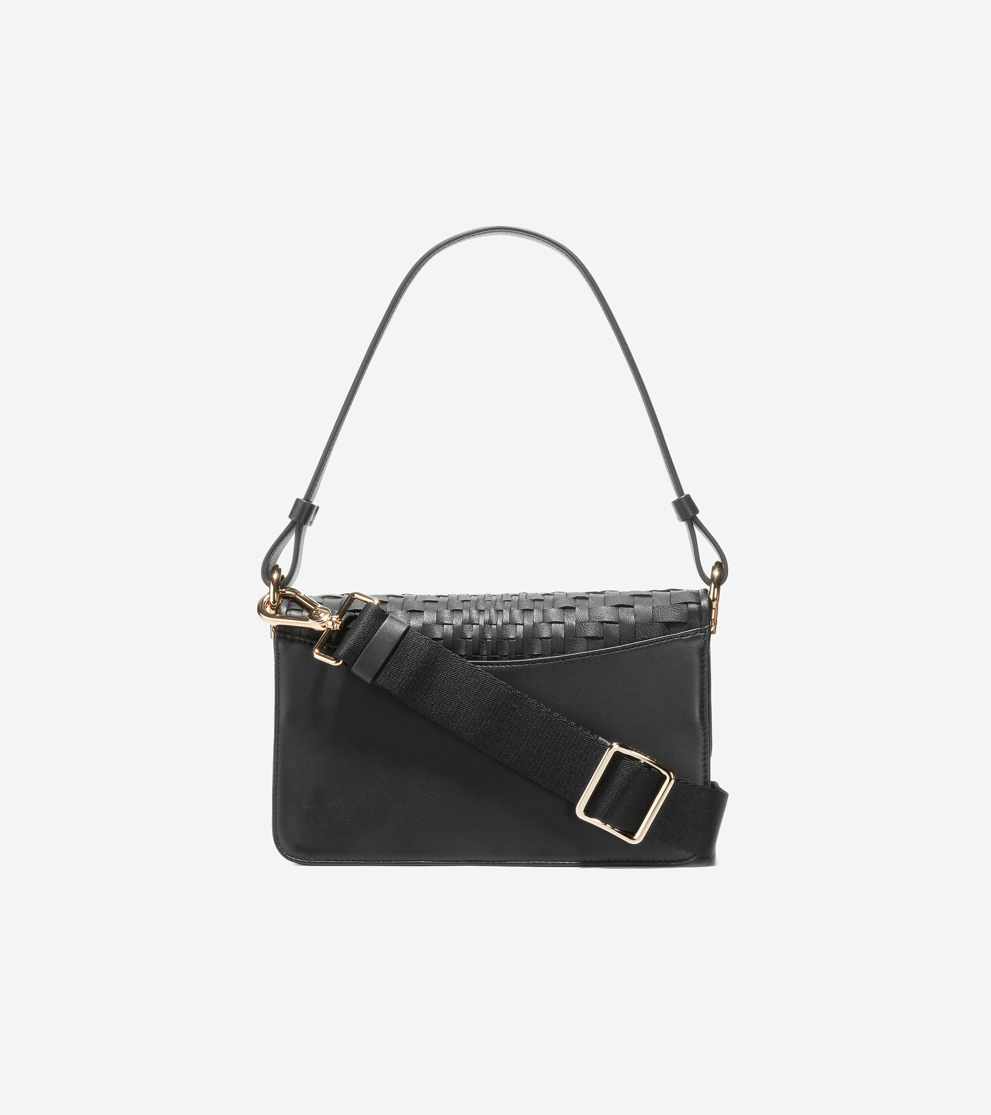Mini Shoulder Bag Black Woven
