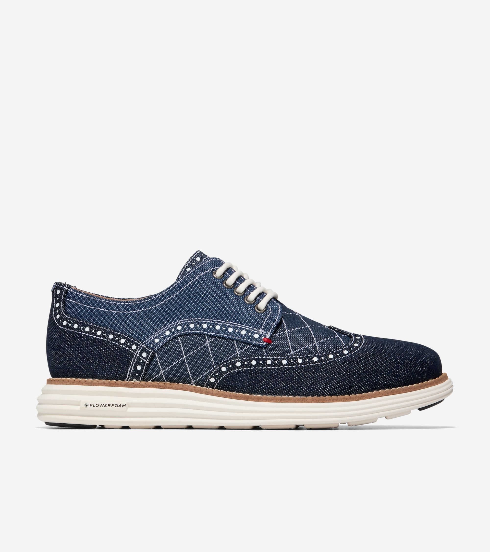 ØriginalGrand Wingtip Oxford Blue Denim Ivory