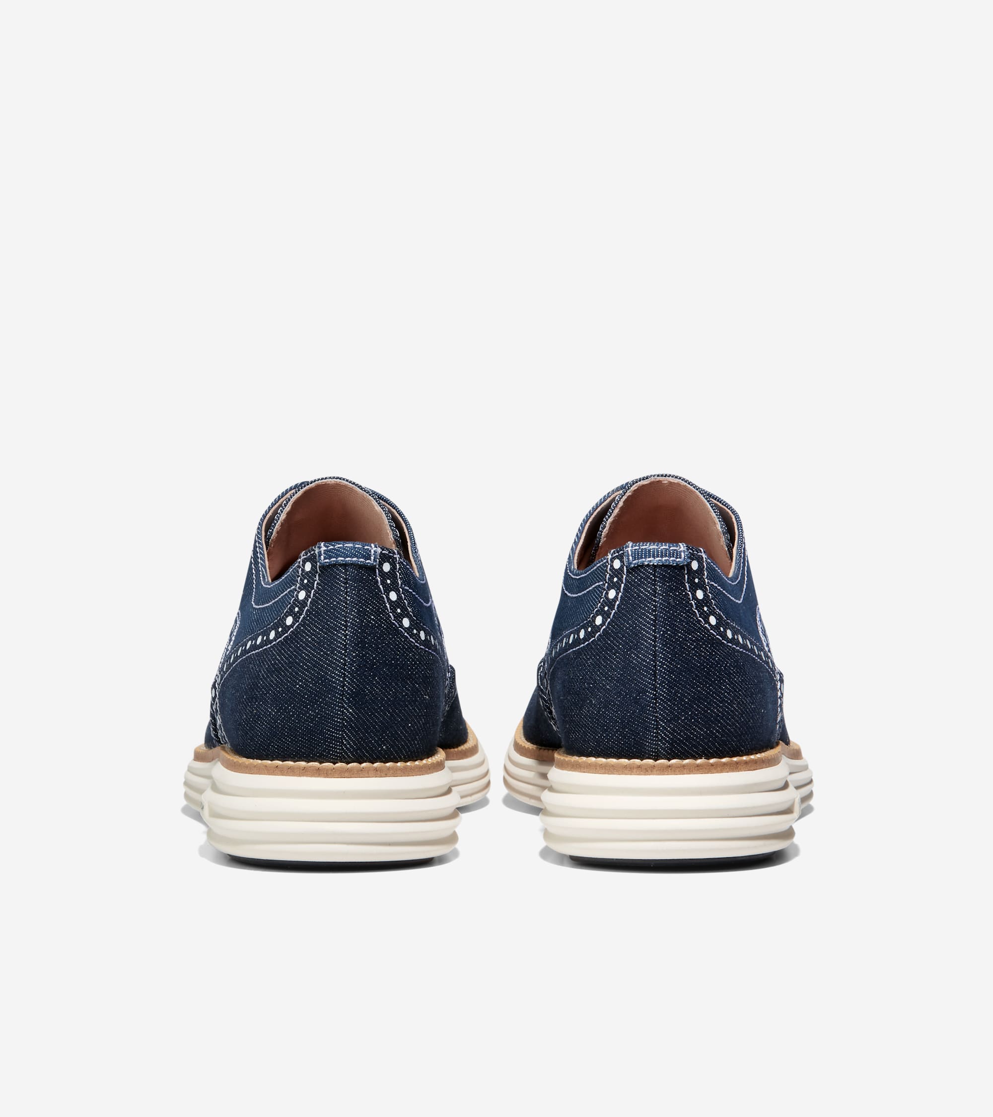 ØriginalGrand Wingtip Oxford Blue Denim Ivory