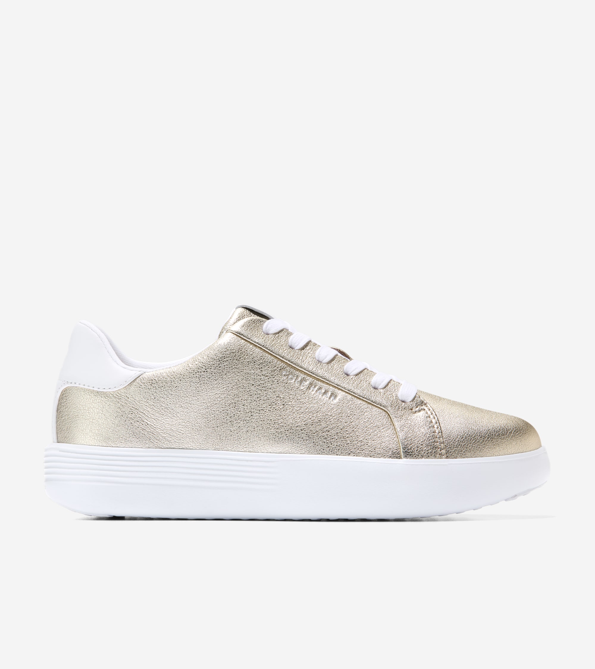 Grand Crosscourt Joy Platform Sneaker Gold Metalic White