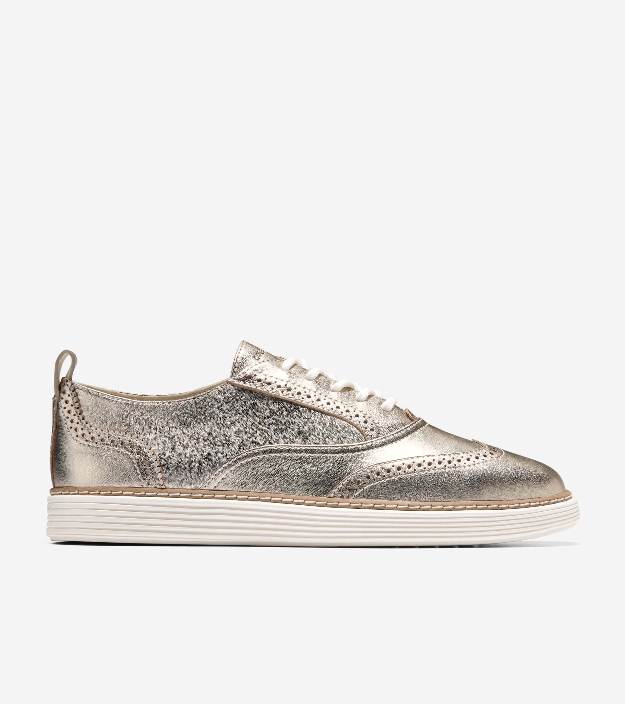 ØriginalGrand Camarin Wingtip Oxfords Gold Metallic