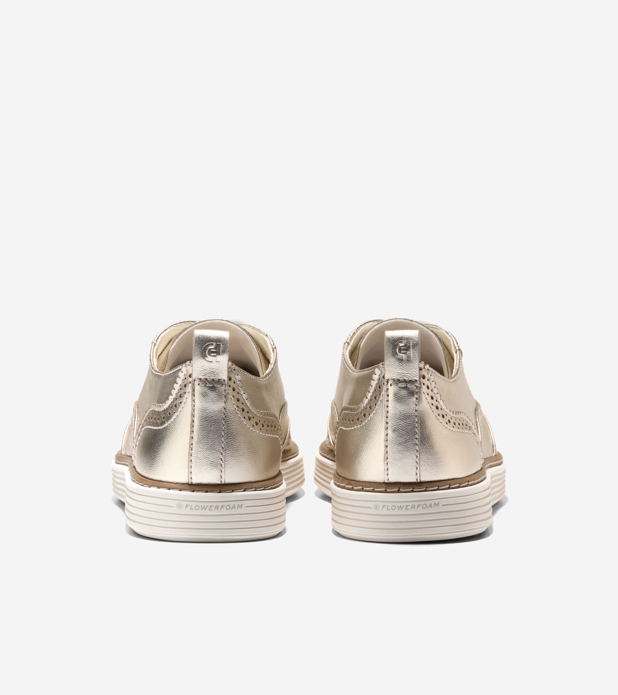 ØriginalGrand Camarin Wingtip Oxfords Gold Metallic